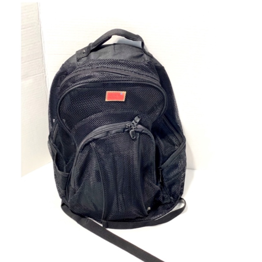 National Guard Black Mesh Backpack - Gem